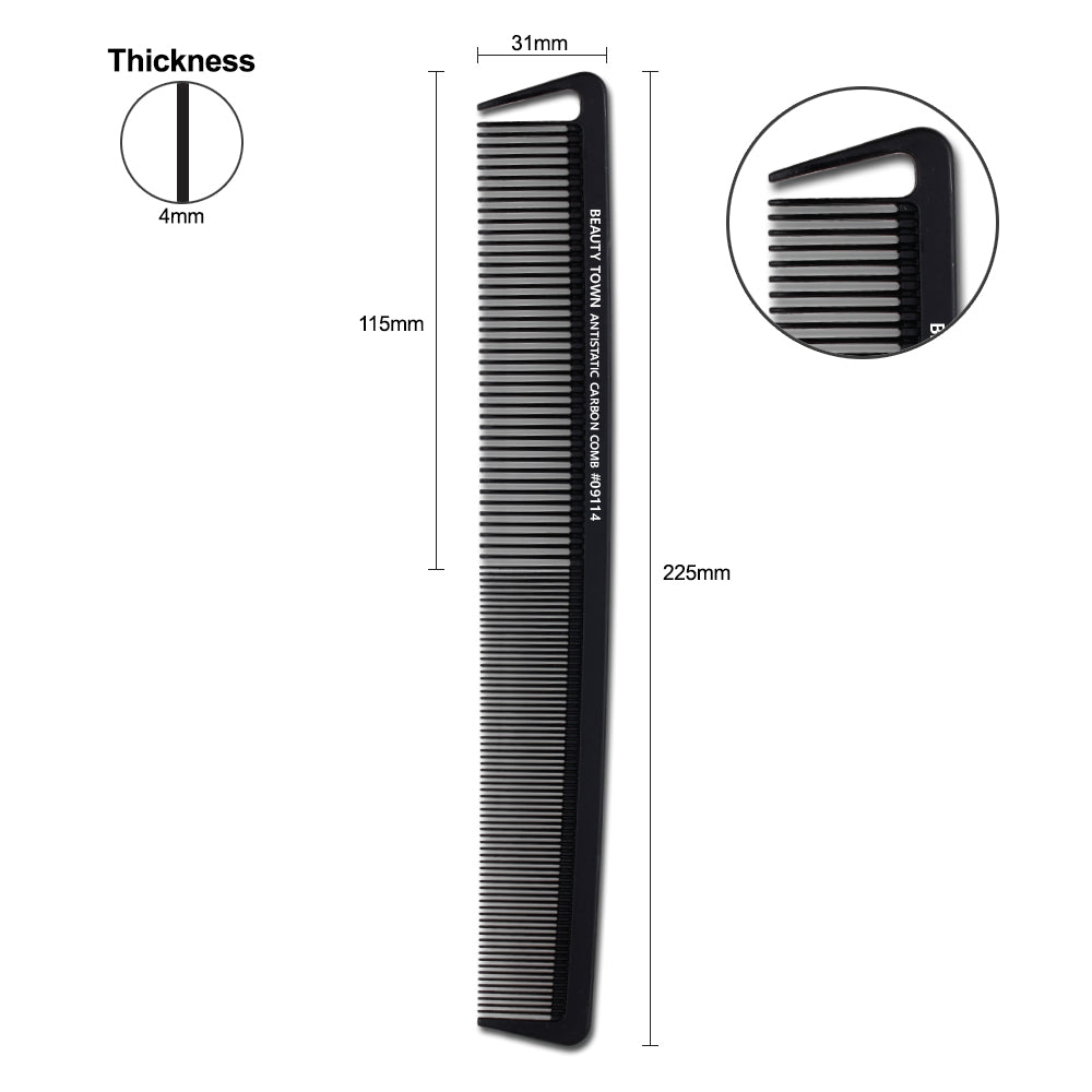 CARBON HOOK STYLING COMB (225 X 31 X 4 MM) – Park East NY